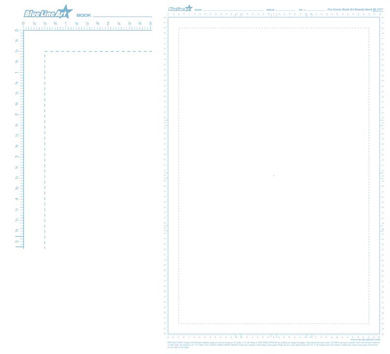 RULED PRO COMIC BOOK ART BOARDS 11X17 Bulk 100 – AFTERBURN SHOP